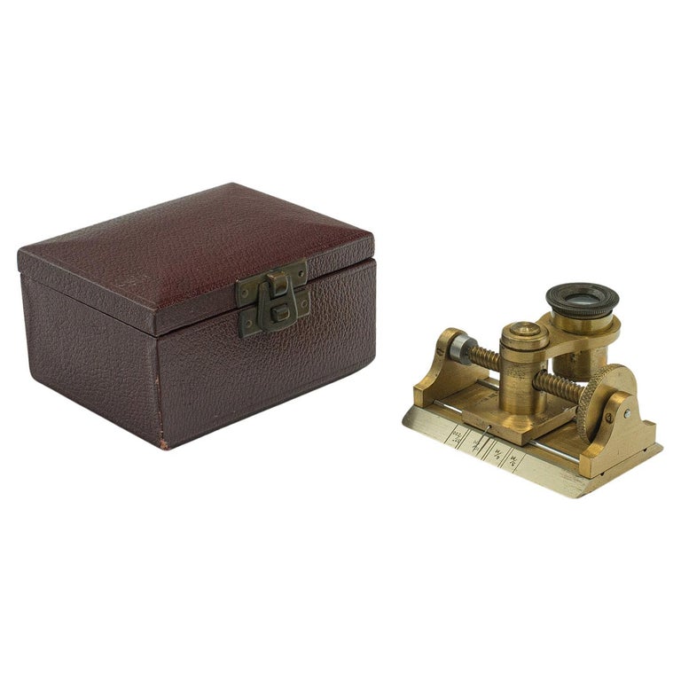 Antique Thread Counter, English, Brass, Industrial Instrument ...