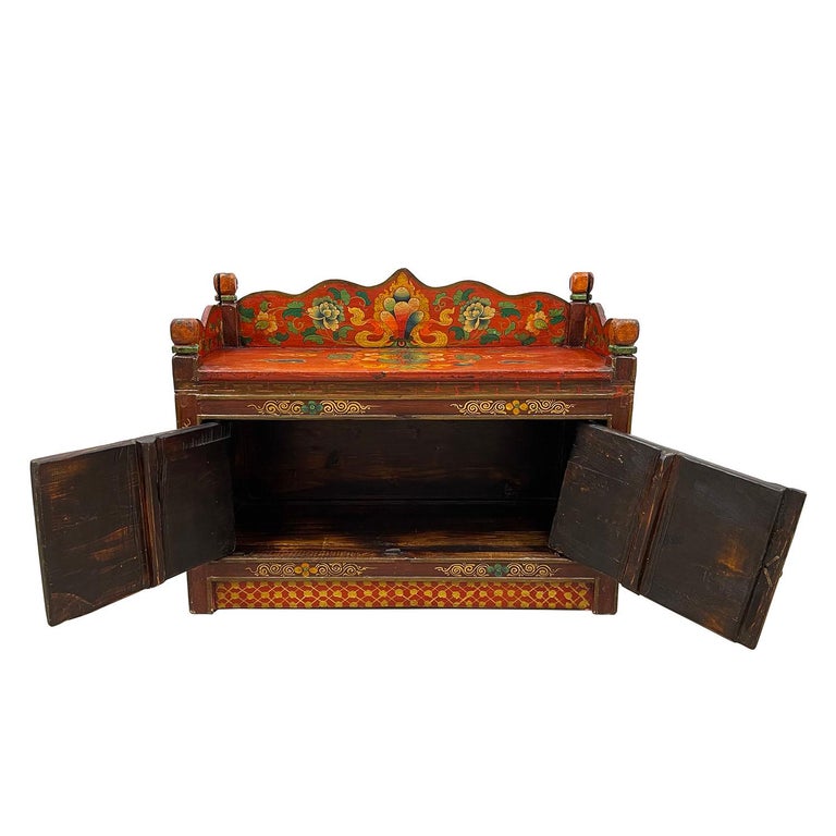Antique Tibetan Altar Prayer Table, Side Table, Coffee Table at 1stDibs ...