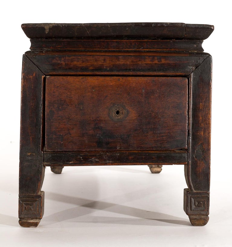 Antique Tibetan Tea Table or Storage Box For Sale at 1stDibs