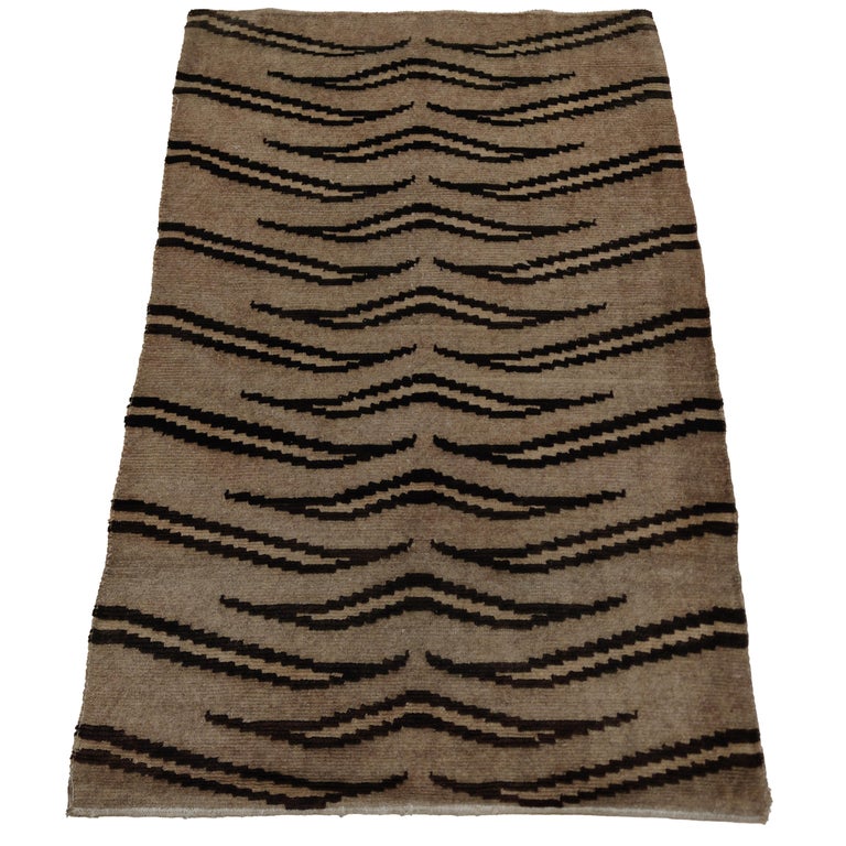 Antique Tibetan Tiger Pelt Rug For Sale at 1stDibs