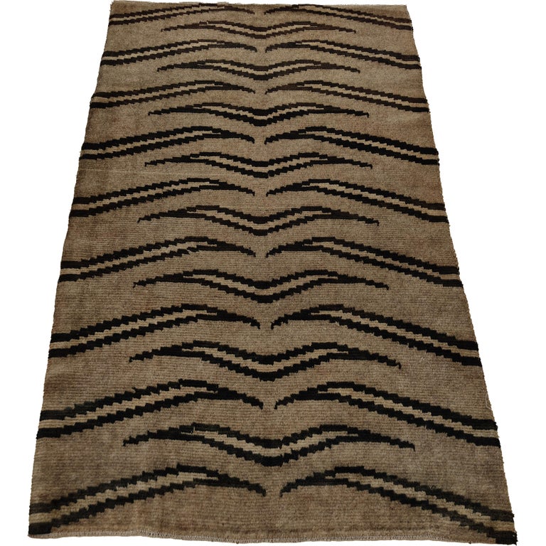 Antique Tibetan Tiger Pelt Rug For Sale at 1stDibs