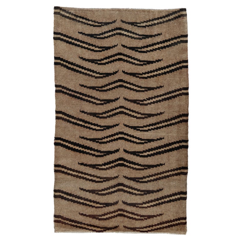 Antique Tibetan Tiger Pelt Rug For Sale at 1stDibs