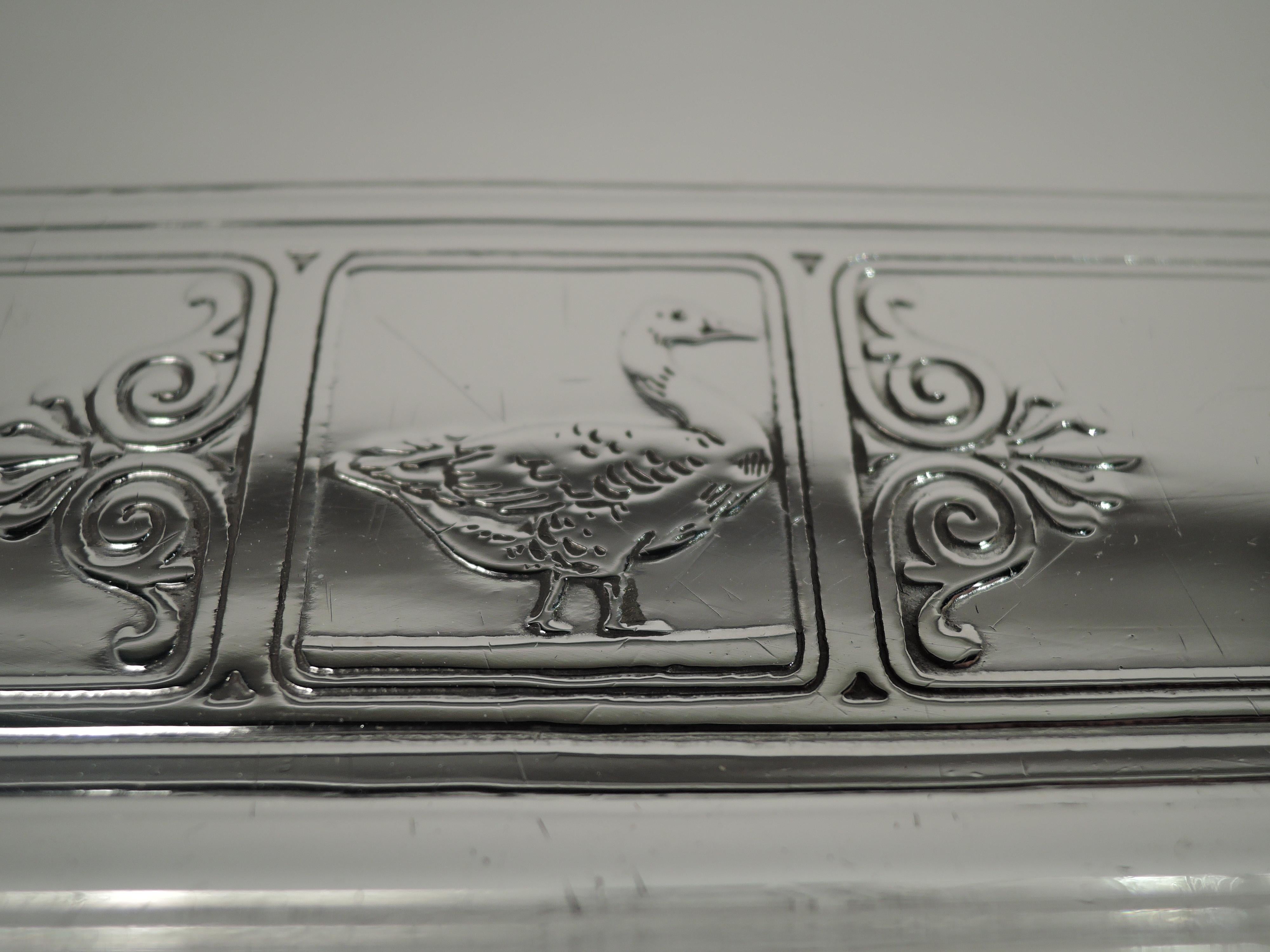 Antique Tiffany American Art Deco Sterling Silver Nursery Tray For Sale ...