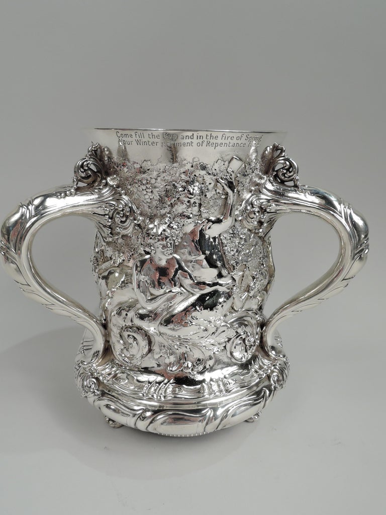 Antique Tiffany American Classical Sterling Silver Loving Cup For Sale ...