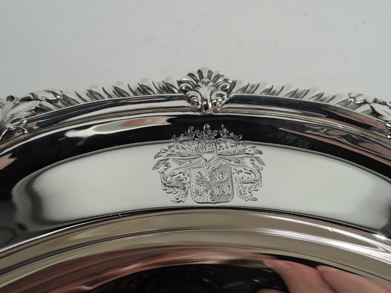 Antique Tiffany American Edwardian Georgian Leaf and Shell Dinner Plate ...