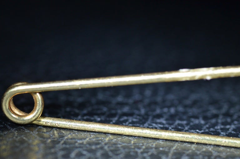 Antique Tiffany and Co. Baby Bobby Pin in 14 Karat Yellow Gold Diaper ...