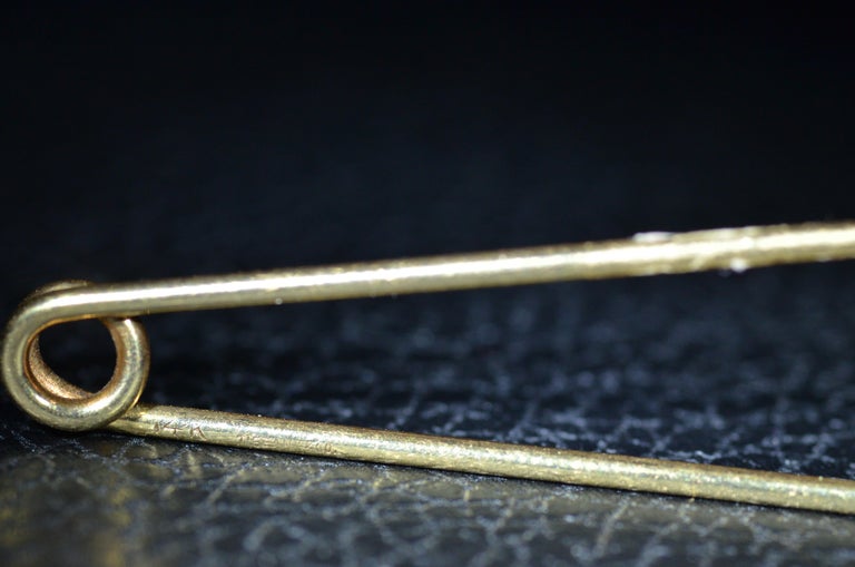 Antique Tiffany and Co. Baby Bobby Pin in 14 Karat Yellow Gold Diaper ...