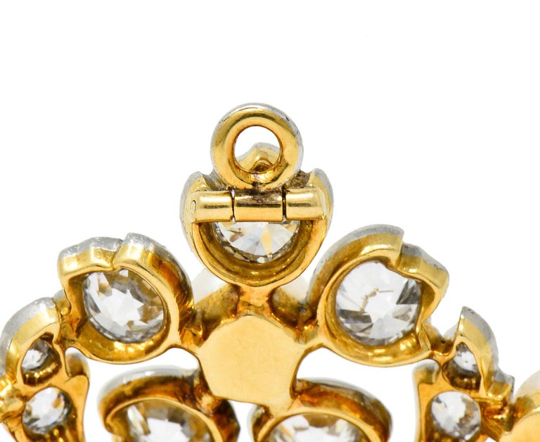 Antique Tiffany and Co. Paulding Farnham Diamond Natural Pearl Platinum ...