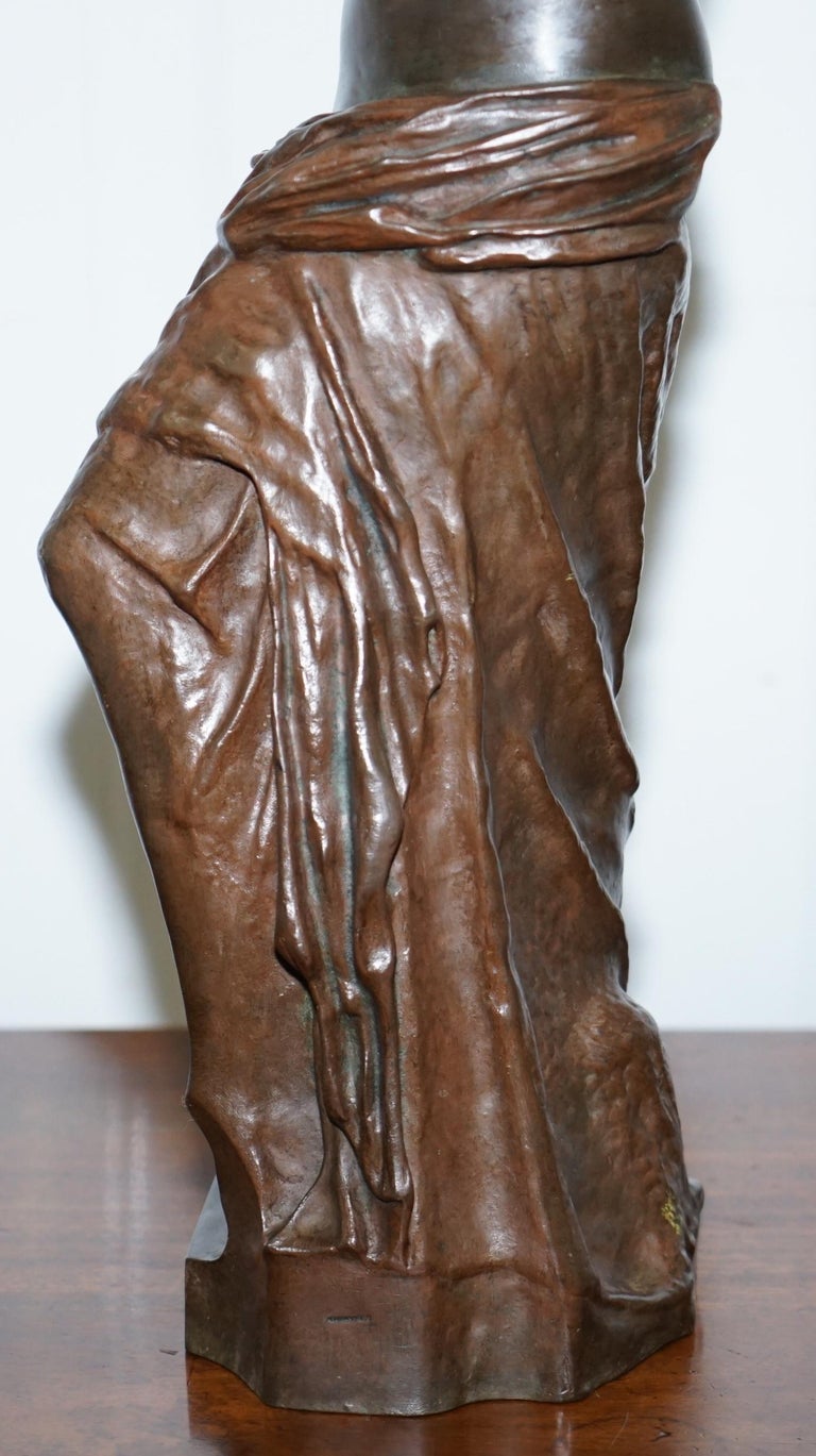 Antique Tiffany and Co Stamped Venus De Milo Bronze Statue Red Tion ...