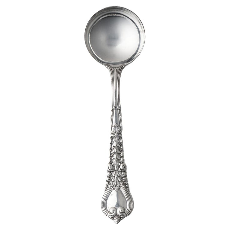 Antique Tiffany and Co. Sterling Silver Florentine Pattern Salt Spoon ...