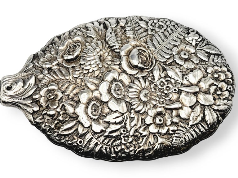 Antique Tiffany and Co. Sterling Silver Repousse Hand Mirror in ...