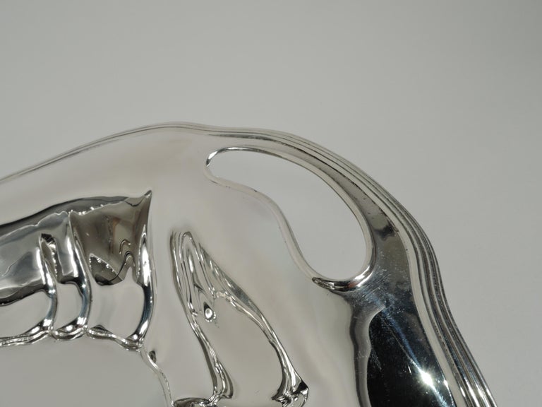 Antique Tiffany Edwardian Classical Sterling Silver Bread Tray For Sale ...