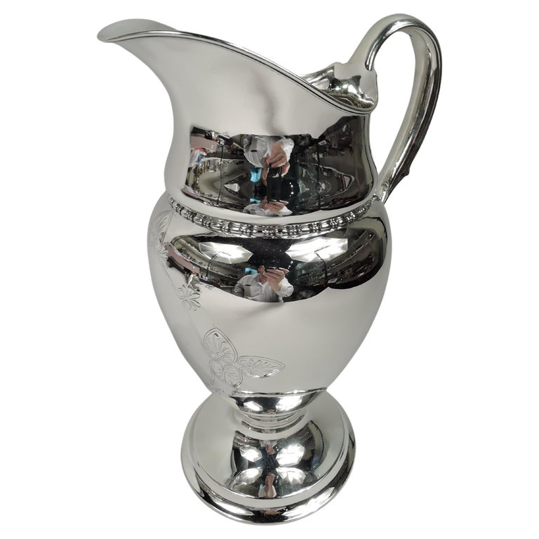 Antique Tiffany Edwardian Classical Sterling Silver Water Pitcher For ...