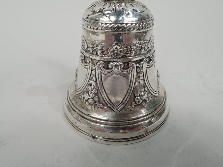Antique Tiffany Edwardian Regency Sterling Silver Bell For Sale at 1stDibs