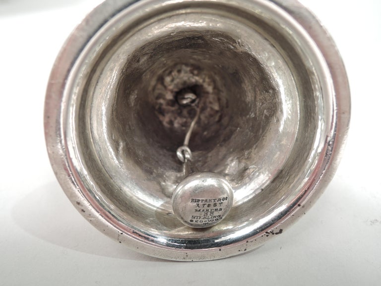 Antique Tiffany Edwardian Regency Sterling Silver Bell For Sale at 1stDibs