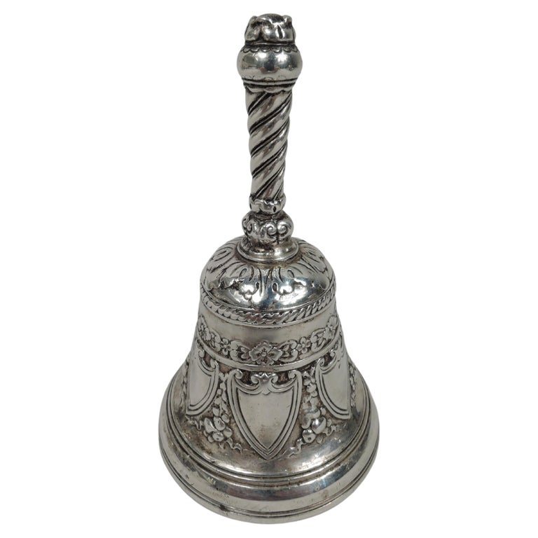 Antique Tiffany Edwardian Regency Sterling Silver Bell For Sale at 1stDibs