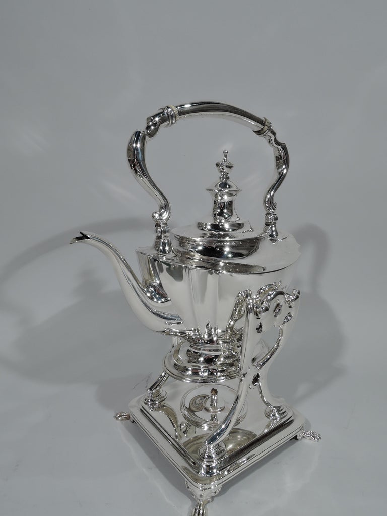 Antique Tiffany Neoclassical Sterling Silver Tea Set For Sale at 1stDibs