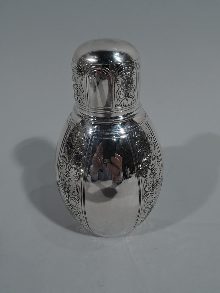 Antique Tiffany Renaissance Revival Sterling Silver Tea Caddy For Sale ...