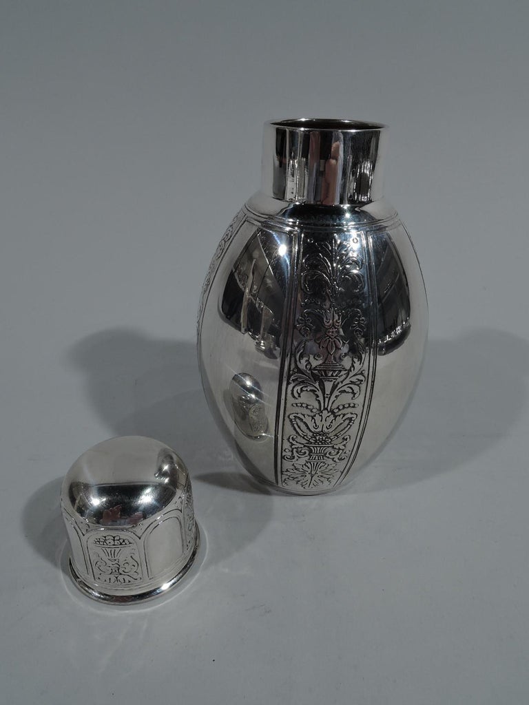 Antique Tiffany Renaissance Revival Sterling Silver Tea Caddy For Sale ...