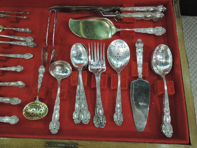Antique Tiffany Renaissance Sterling Silver Set for 12 with 170 Pieces ...