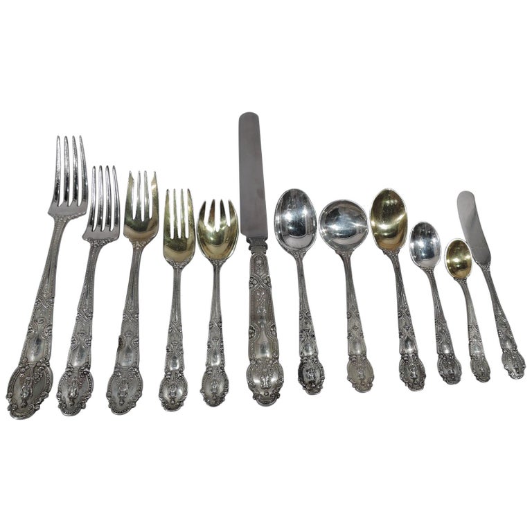 Antique Tiffany Renaissance Sterling Silver Set for 12 with 170 Pieces ...