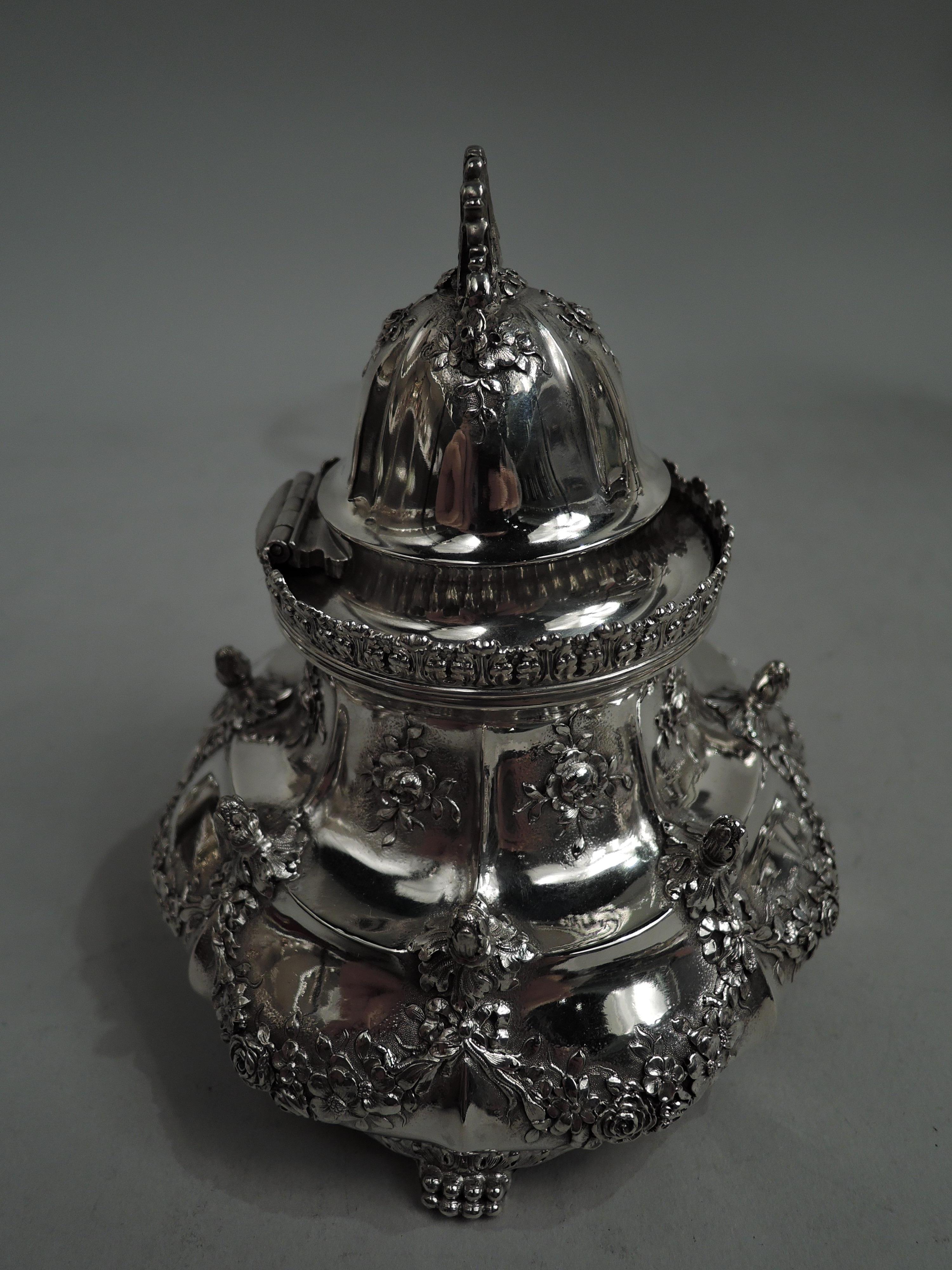 Antique Tiffany Rococo Sterling Silver Inkwell For Sale at 1stDibs ...