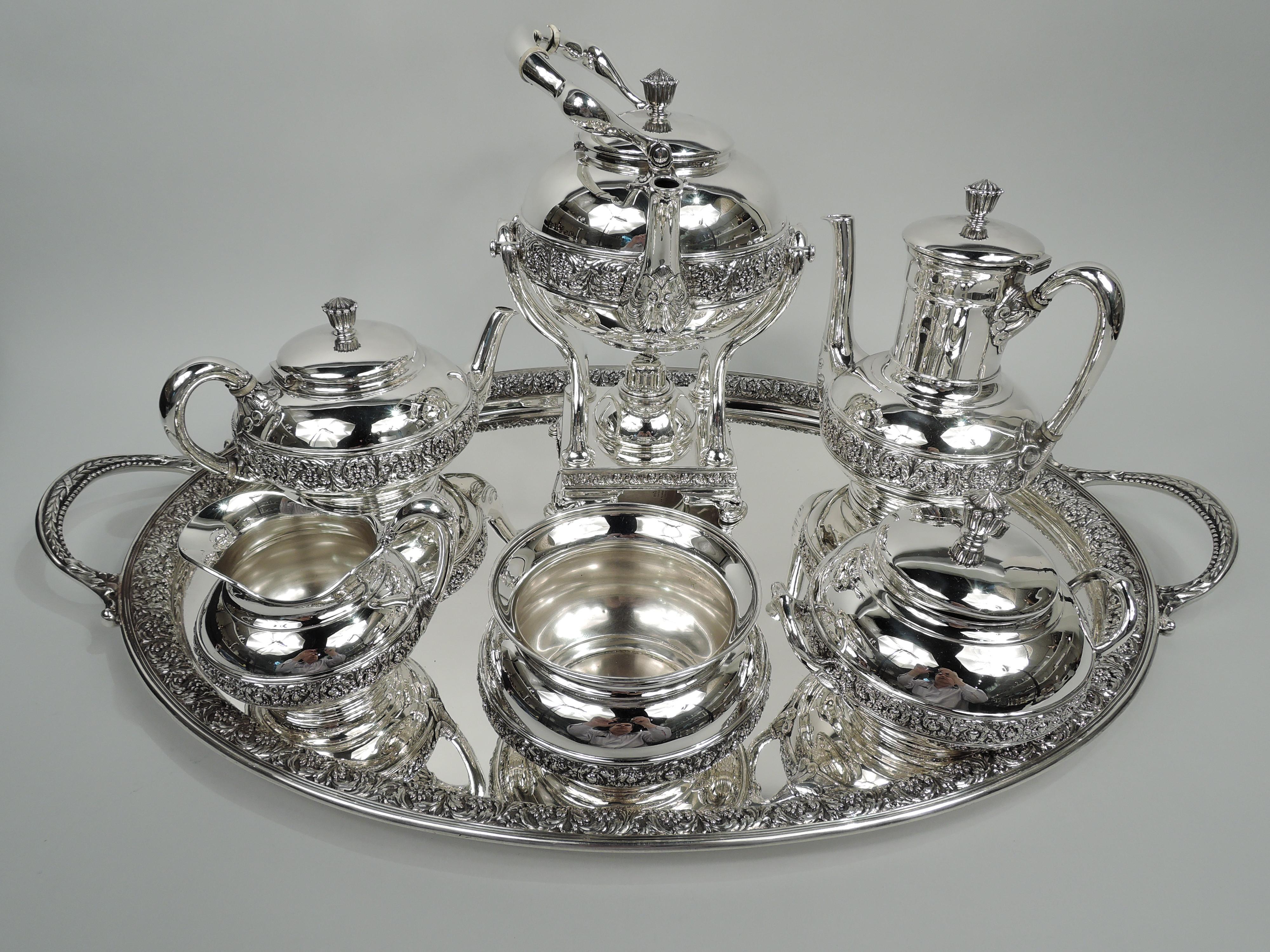 Antique Tiffany Victorian Classical Sterling Silver Coffee and Tea Set ...