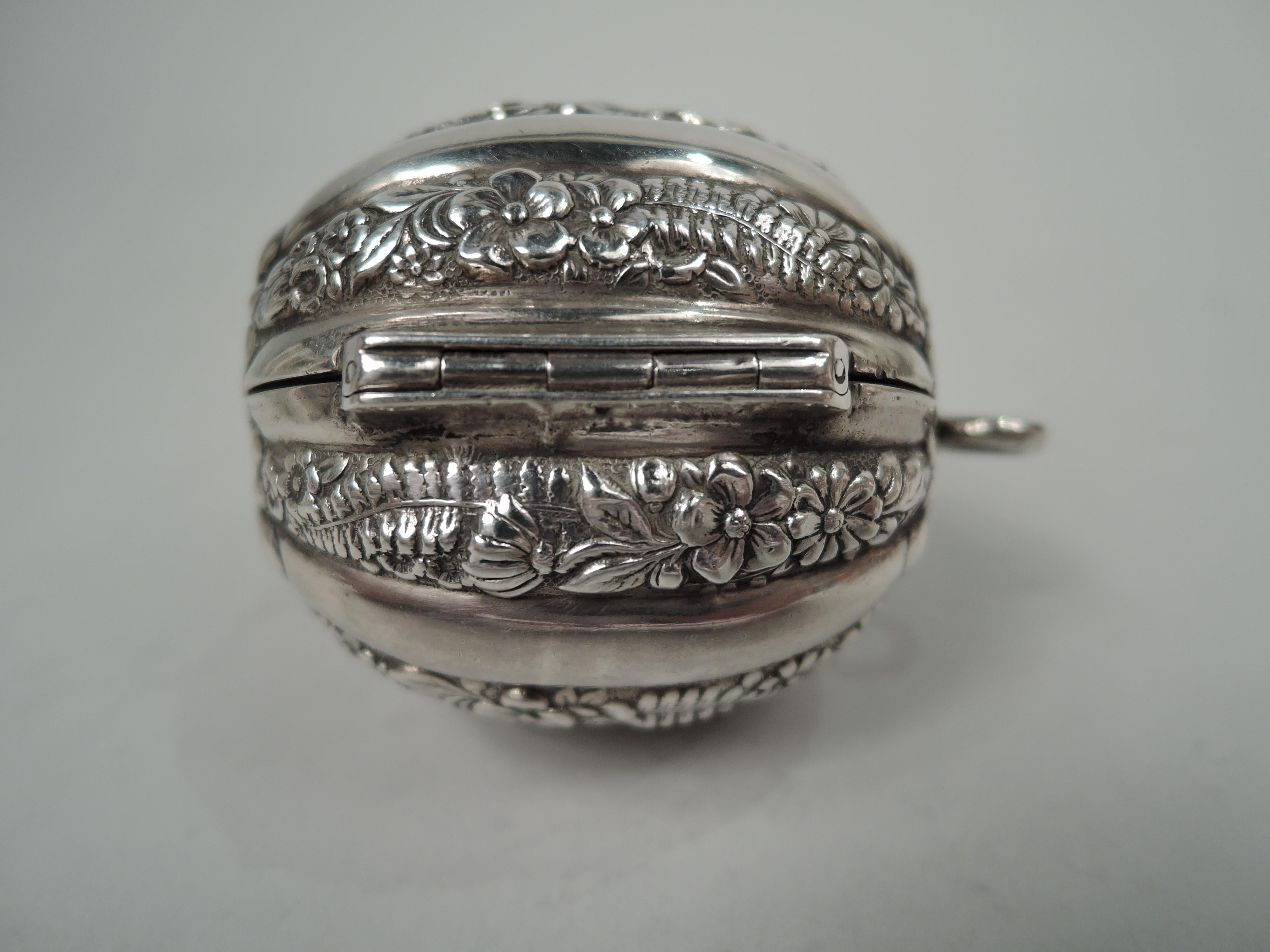 Antique Tiffany Victorian Sterling Silver Nutmeg Grater For Sale at 1stDibs