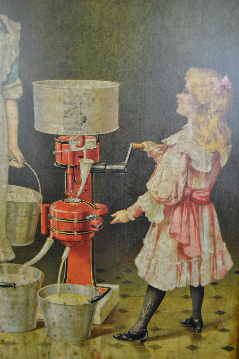 Antique Tin Sign Cream Separator Melotte Belgium by National Works ...