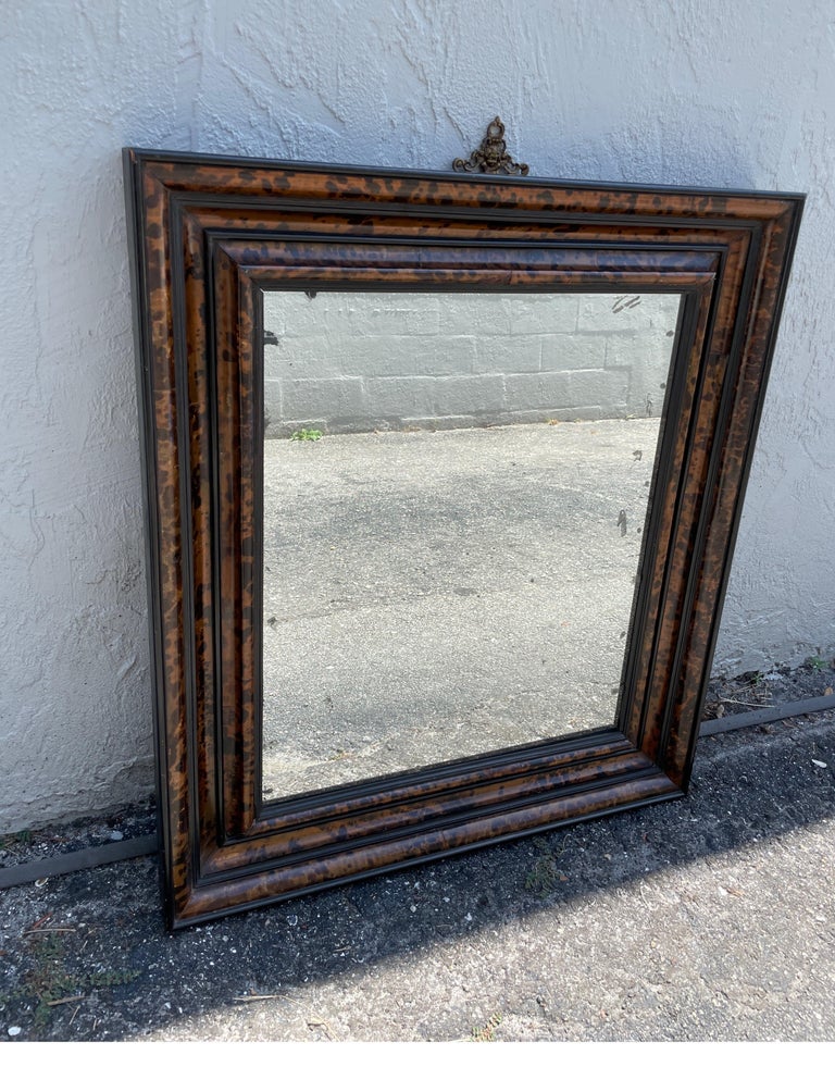 Antique Tortoise Shell Mirror For Sale at 1stDibs