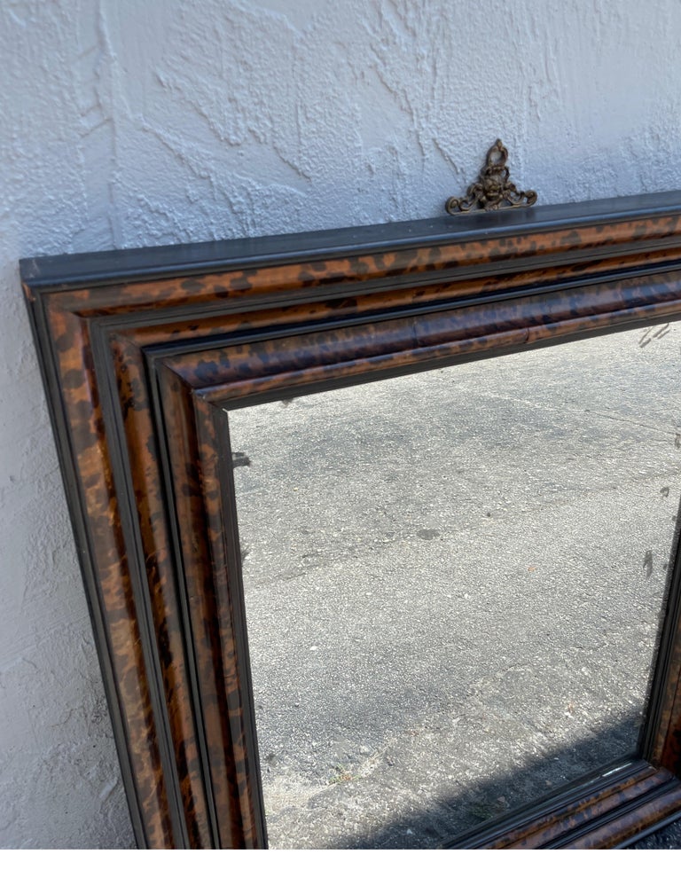 Antique Tortoise Shell Mirror For Sale at 1stDibs
