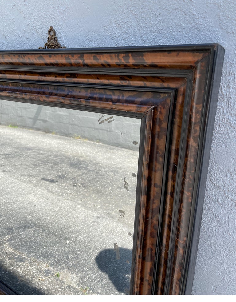 Antique Tortoise Shell Mirror For Sale at 1stDibs