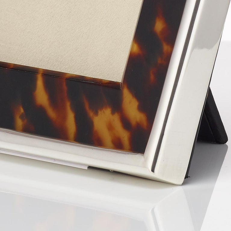 Antique Tortoiseshell and Sterling Silver Photo Frame, London, 1904 at ...