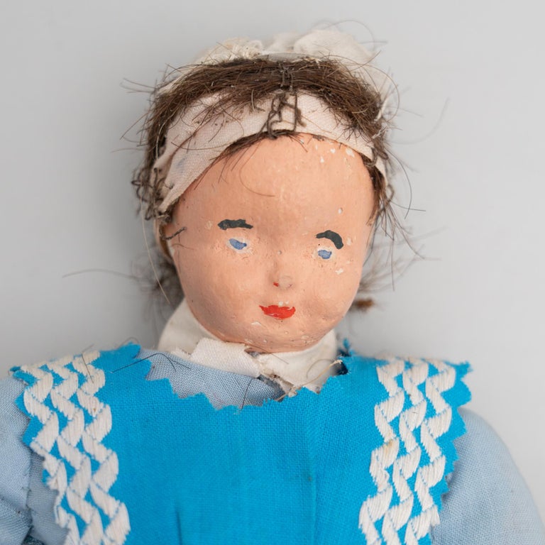 Antique Traditional Spanish Maid Rag Doll, circa 1920 For Sale at 1stDibs