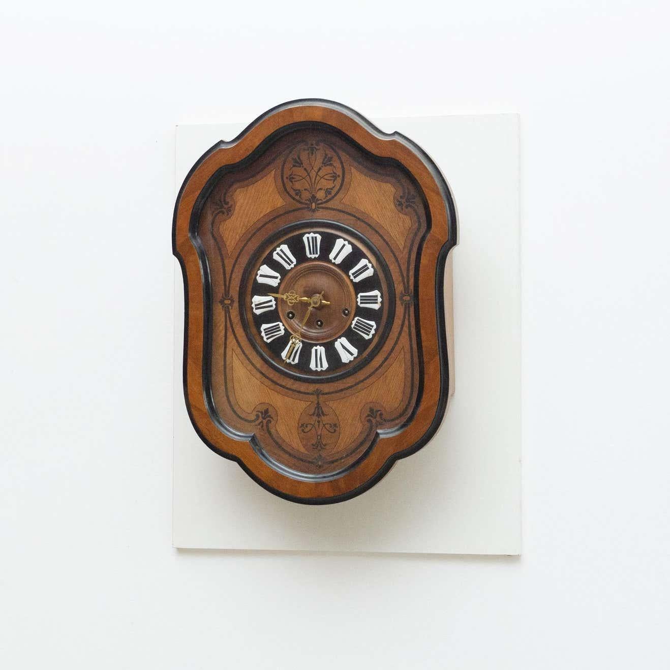 Antique Traditional Spanish Wall Clock, circa 1930 For Sale at 1stDibs