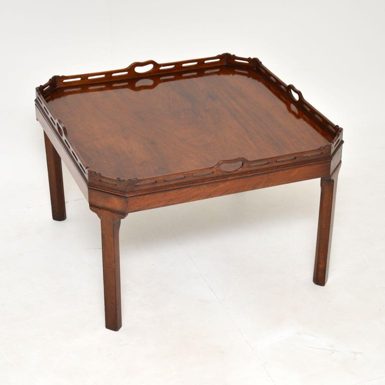 Antique Tray Top Coffee Table For Sale at 1stDibs