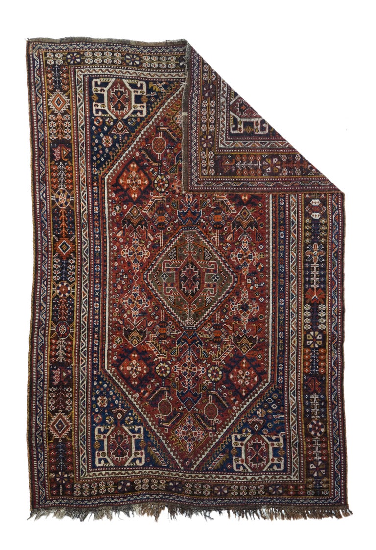 Antique Tribal Ghashgai Rug For Sale at 1stDibs