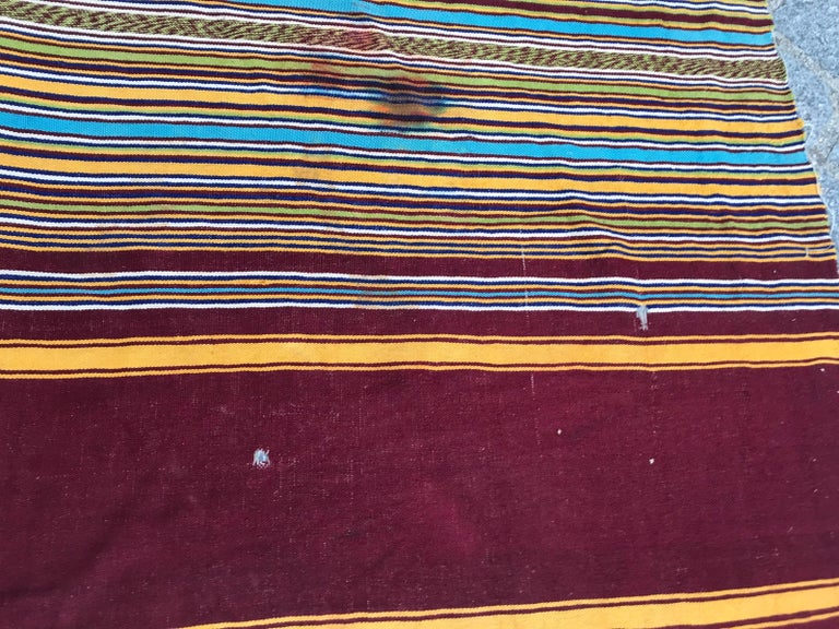 Antique Tribal Moroccan Woven Cover For Sale at 1stDibs