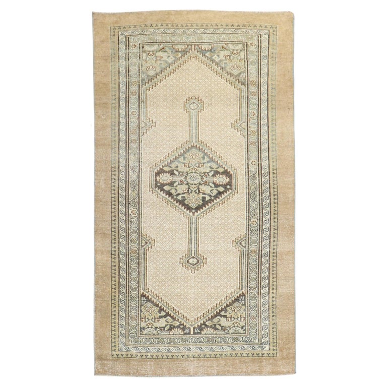 Antique Tribal Serab Accent Rug For Sale at 1stDibs