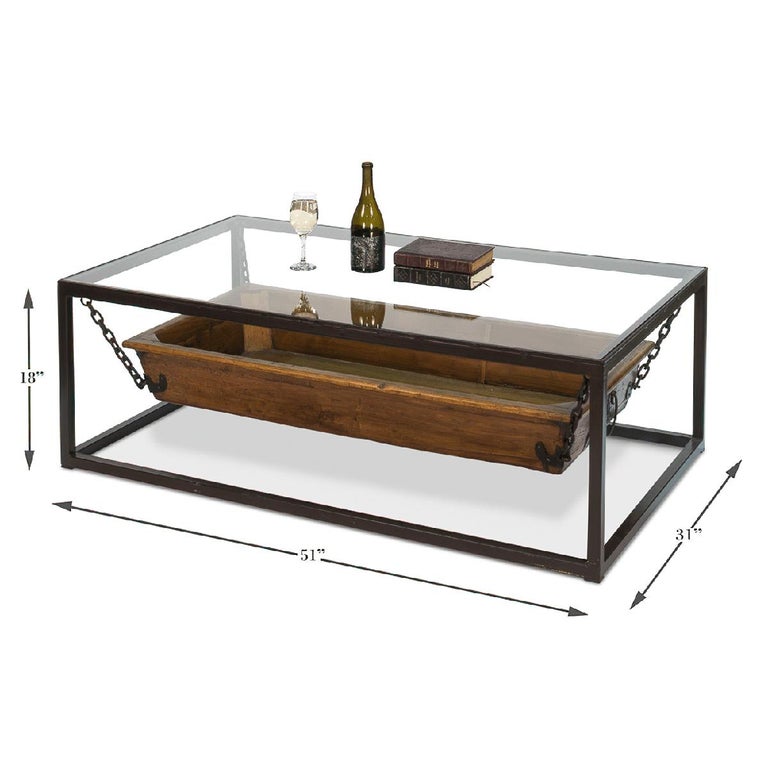 Antique Trough Coffee Table For Sale at 1stDibs