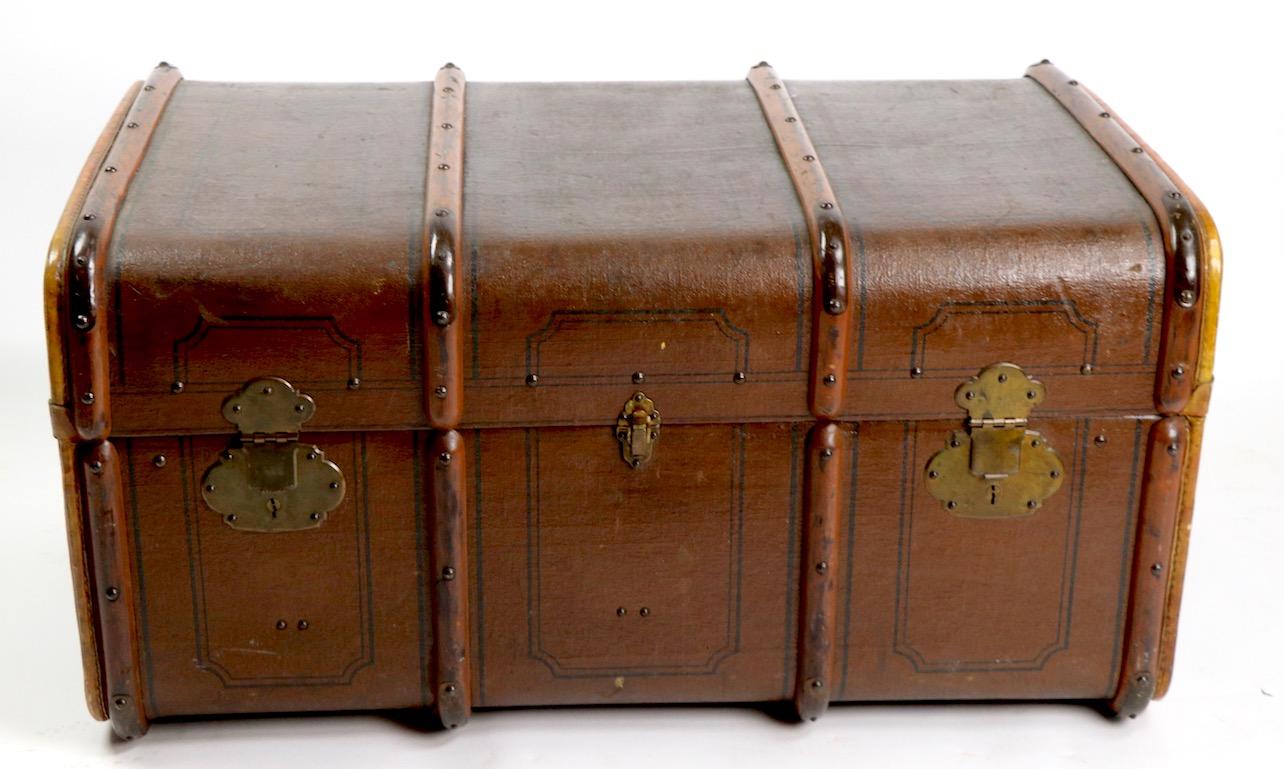 Antique Trunk Attributed to Drew and Sons at 1stDibs
