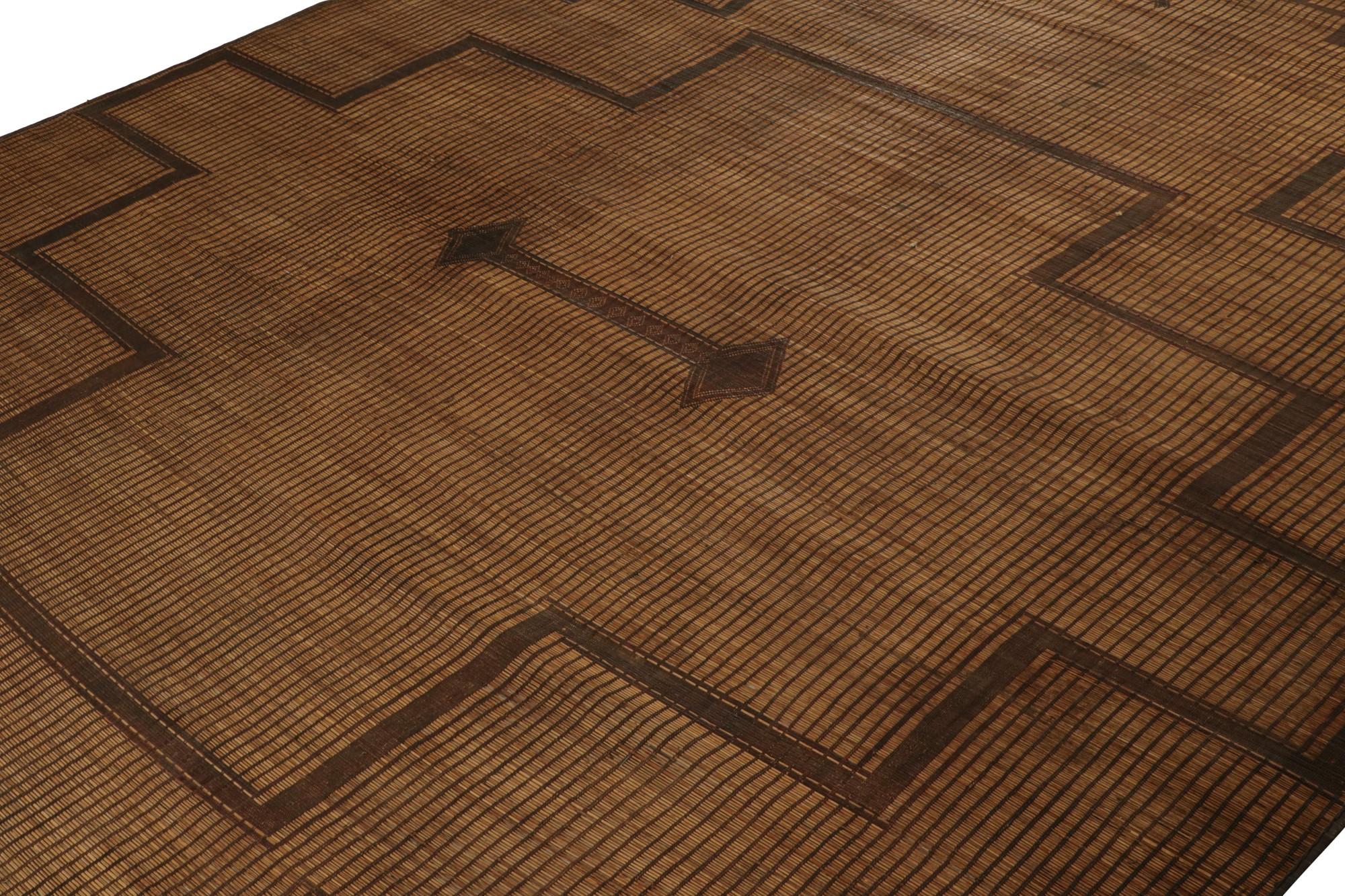 Antique Tuareg Mat Moroccan Rug with Brown Geometric Patterns, from Rug ...