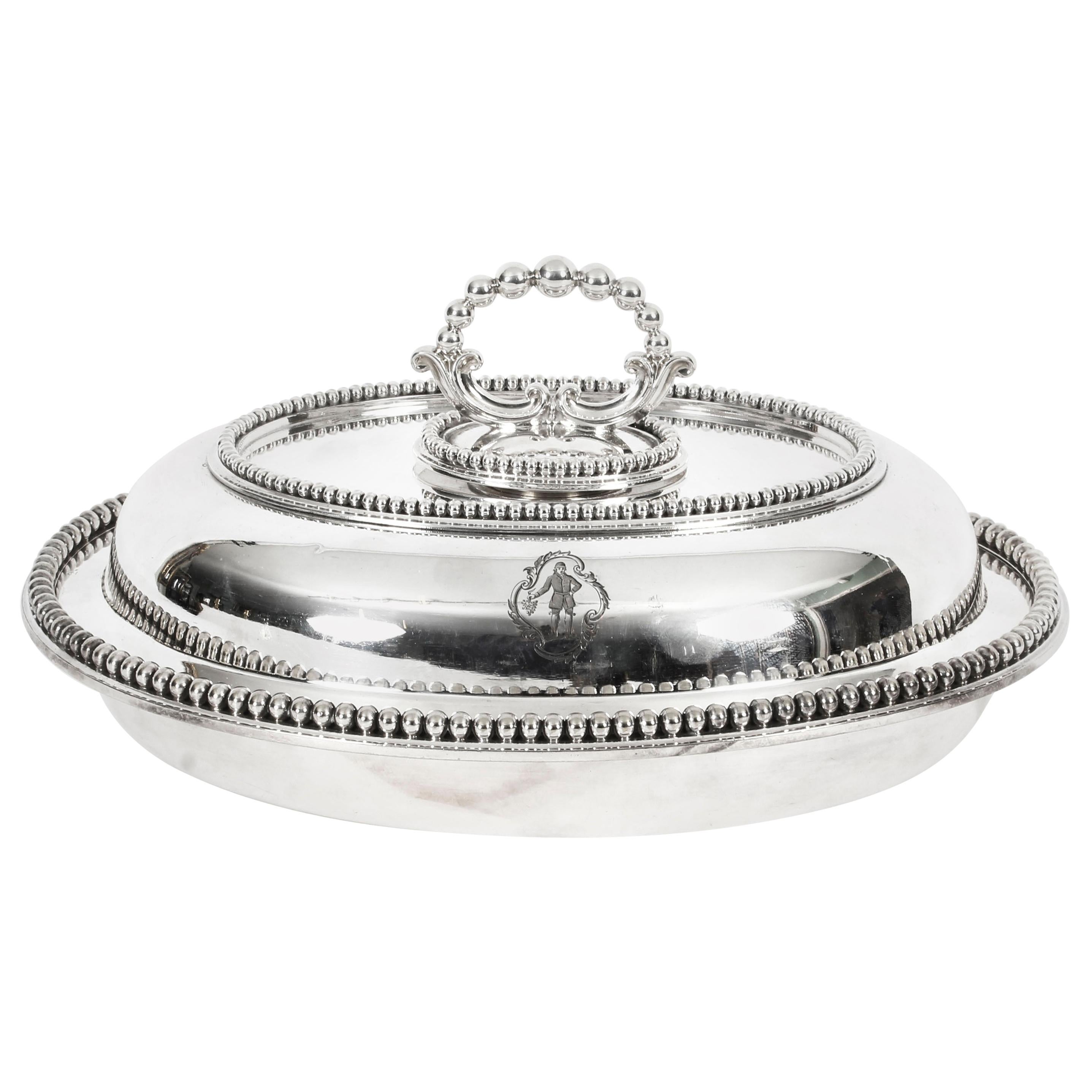 Antique Sauce Tureen Entree Dish by Elkington and Co., 19th Century at ...