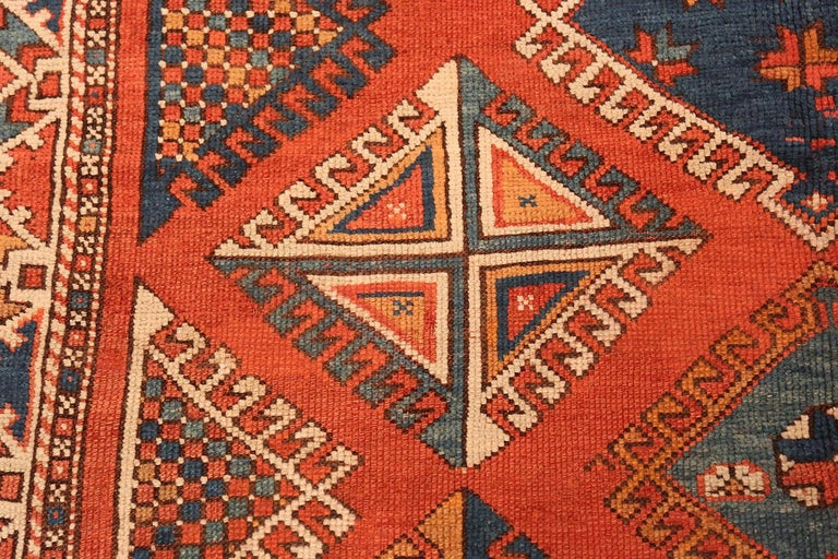 Antique Turkish Bergama Rug. Size: 5 ft 10 in x 6 ft 10 in (1.78 m x 2. ...