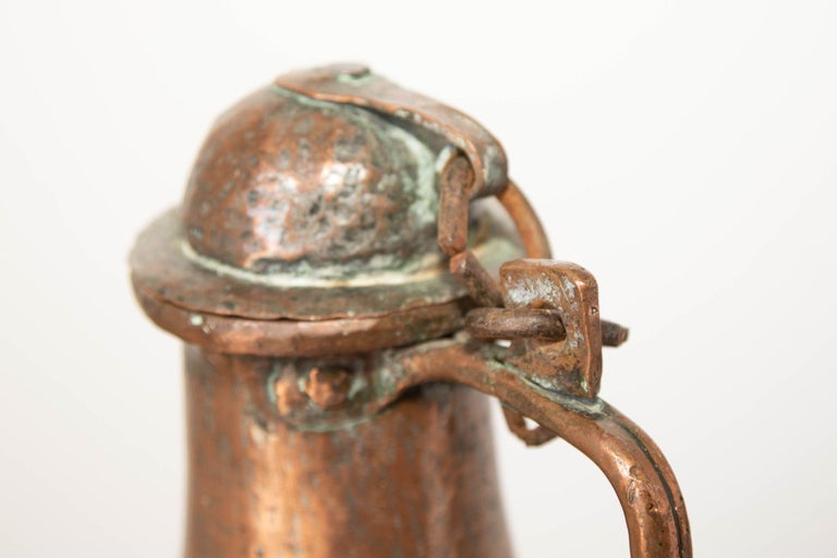 Antique Turkish Middle Eastern Copper Hammered Oversized Water Pot 19th ...