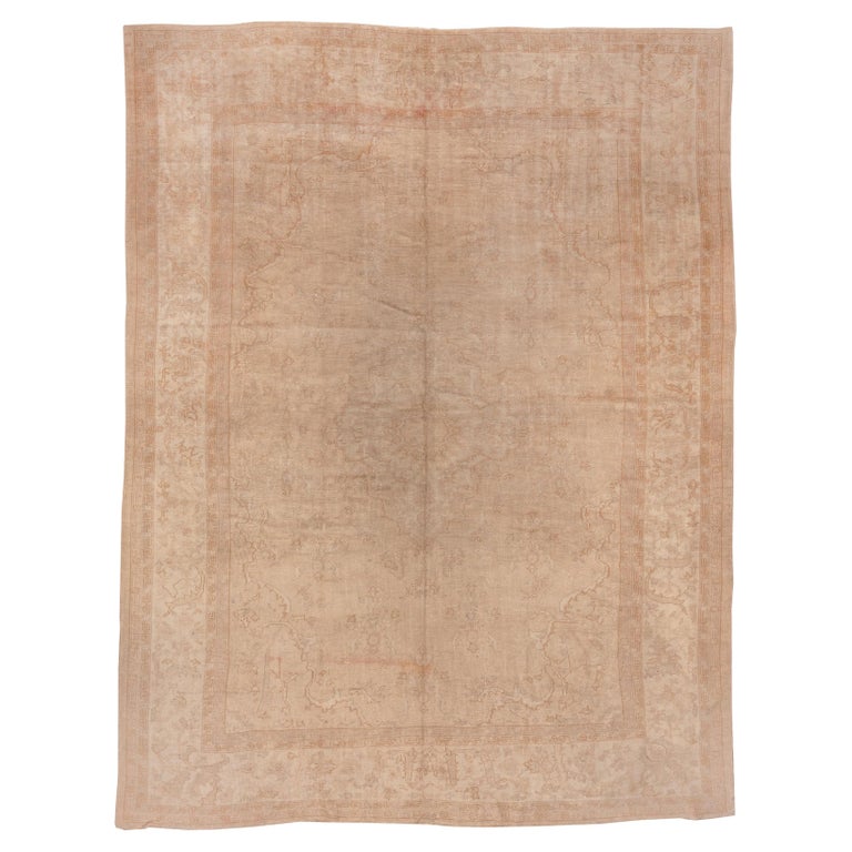Antique Turkish Oushak Carpet, Soft Palette For Sale at 1stDibs
