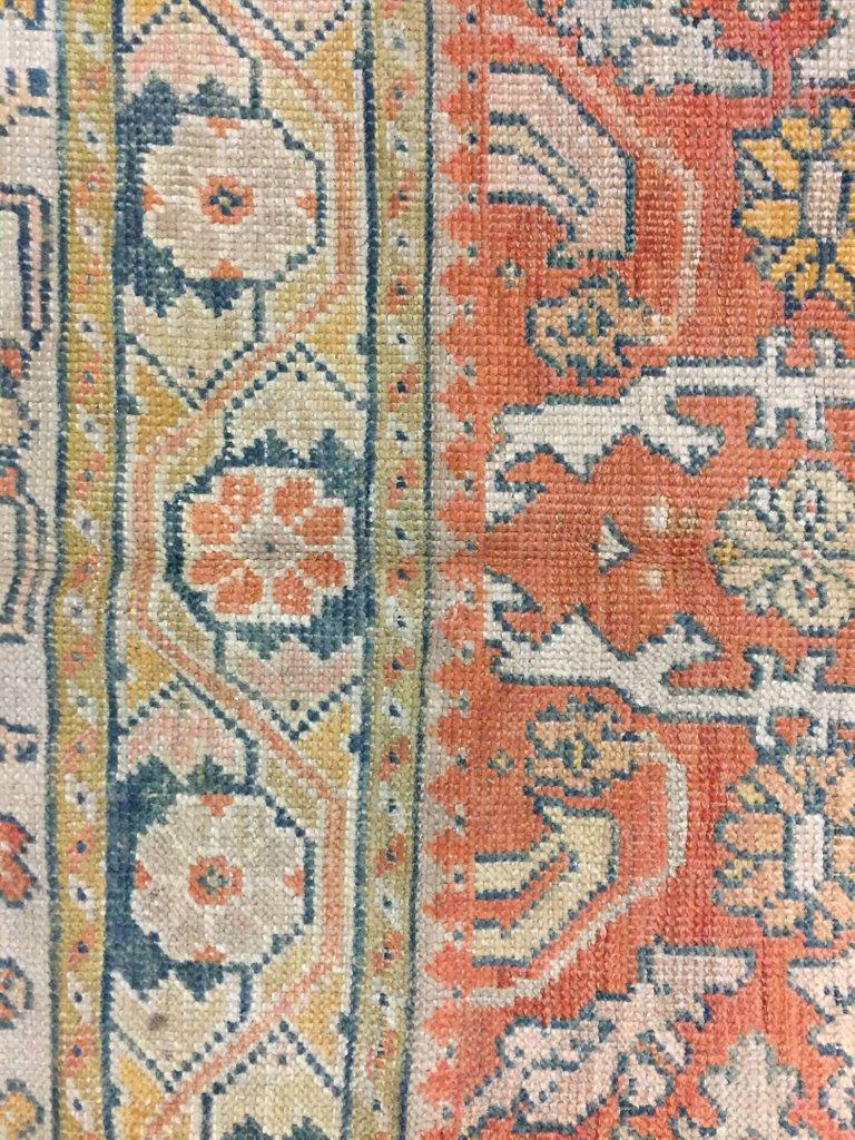 Antique Turkish Oushak Rug 12'2x15'2 For Sale at 1stDibs