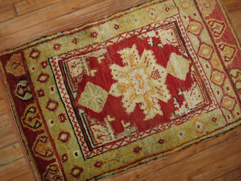 Antique Turkish Red Rug For Sale at 1stDibs