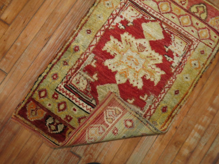 Antique Turkish Red Rug For Sale at 1stDibs