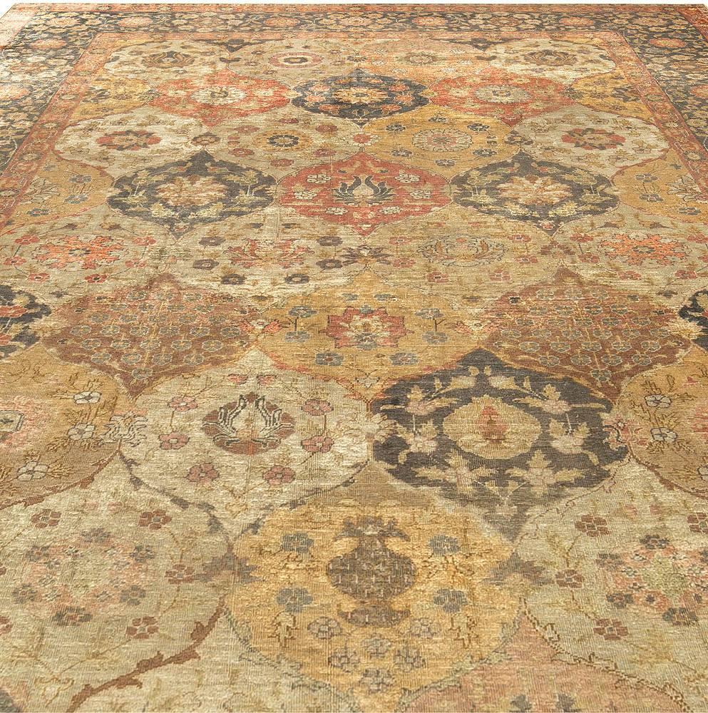 Antique Turkish Silk Hereke Rug at 1stDibs